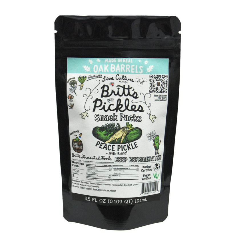 Peace Pickle Snack Packs – Britts' Fermented Foods